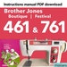 Brother Bicor VX1005 Sewing Machine Instruction Manual PDF Download - Etsy
