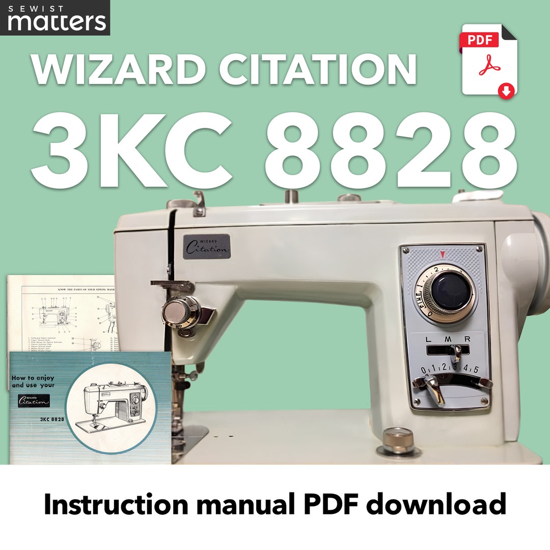 3KC 8828 Wizard Citation, 691 Jones, Brother Project 691 Sewing Machine ...