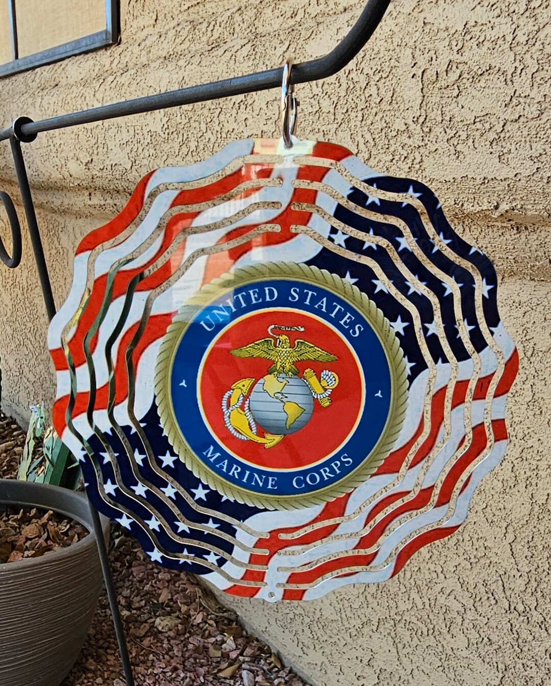 United States Marines Corps, Military 8 Wind Spinner - Etsy