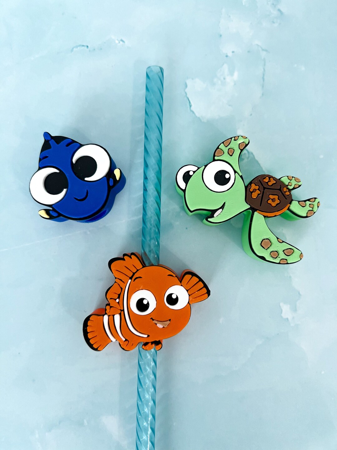 Nemo & Friends Straw Toppers - Etsy