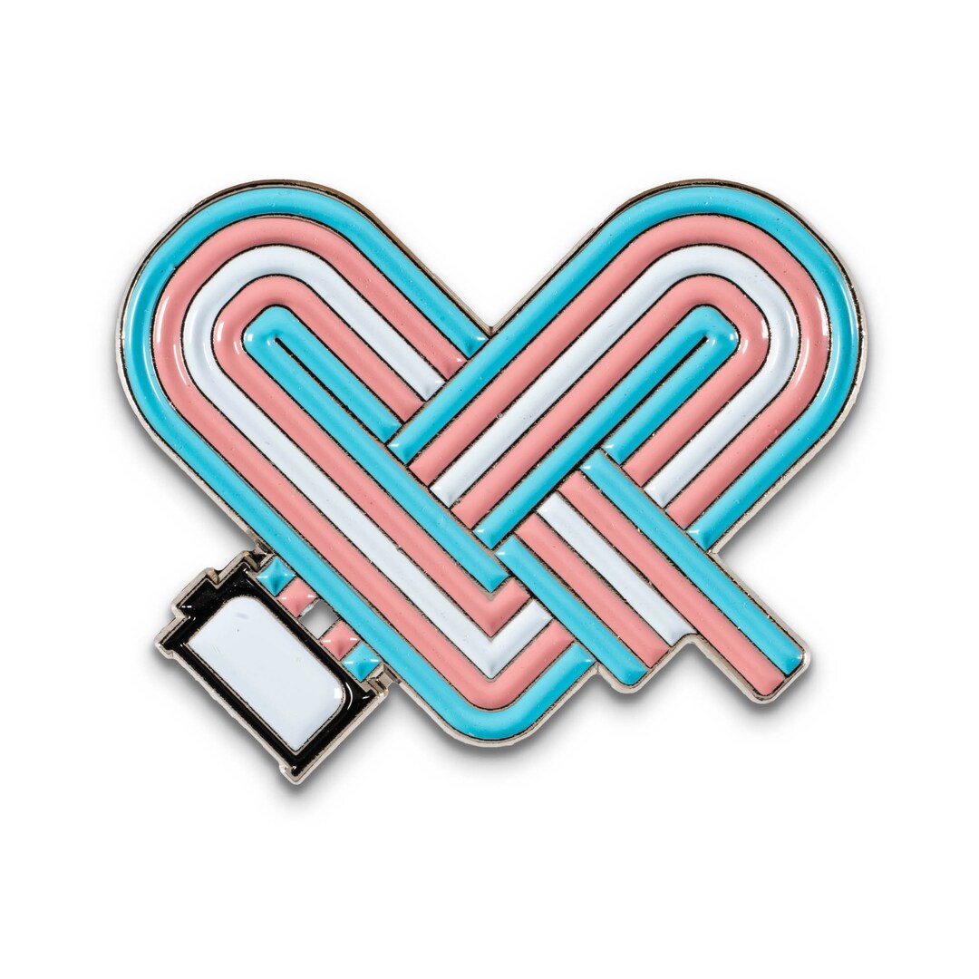 Trans Flag Heart 35mm Film Lapel Pin - Etsy