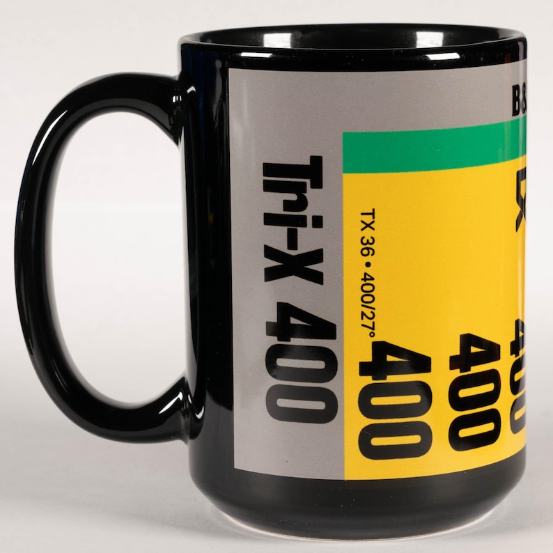 Kodak Tri-x 35mm Black & White Film Tribute 15oz Black Mug - Etsy