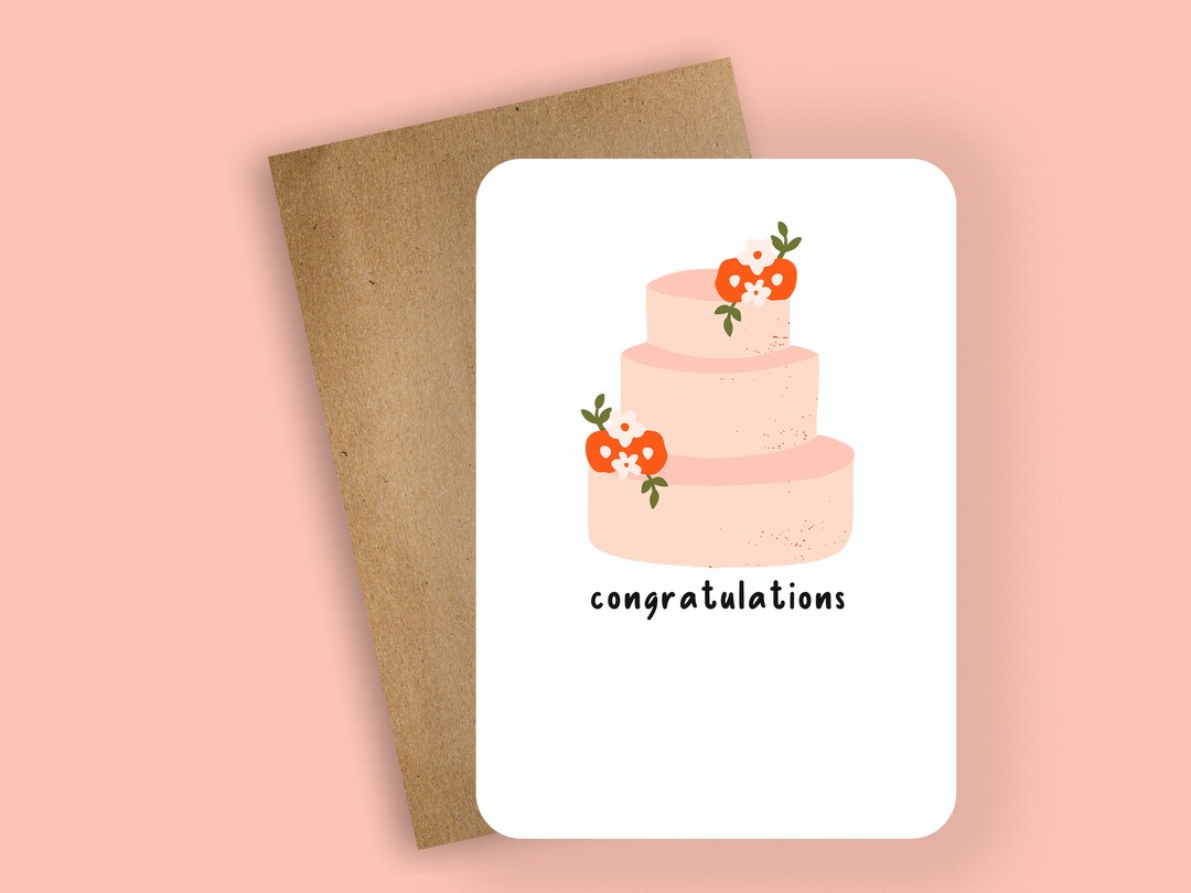 Congratulations // Greeting Cards, Food Pun, Humour Card, Funny Card ...