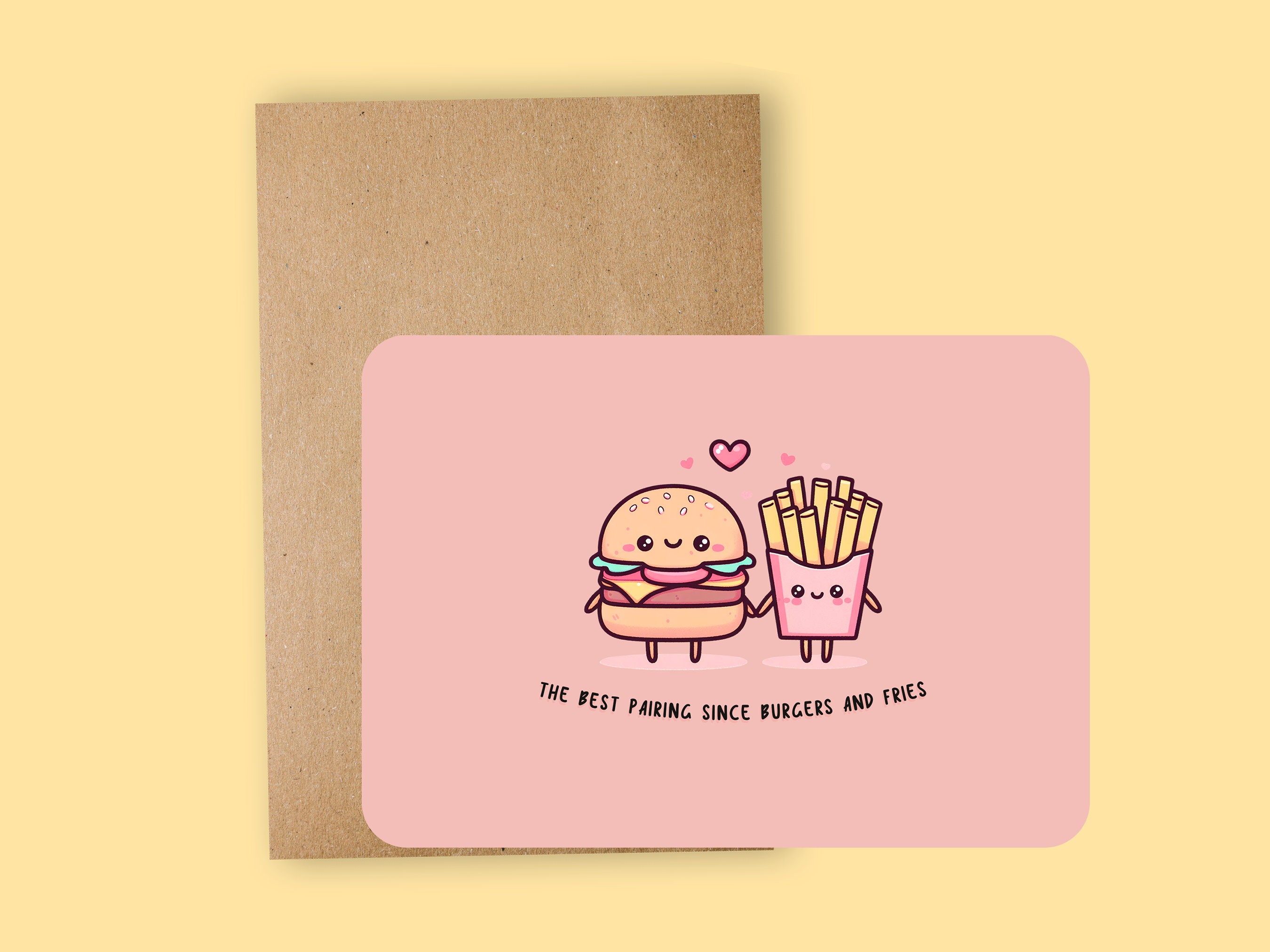 The Best Pairing Since Burgers and Fries // Greeting Cards, Food Pun ...