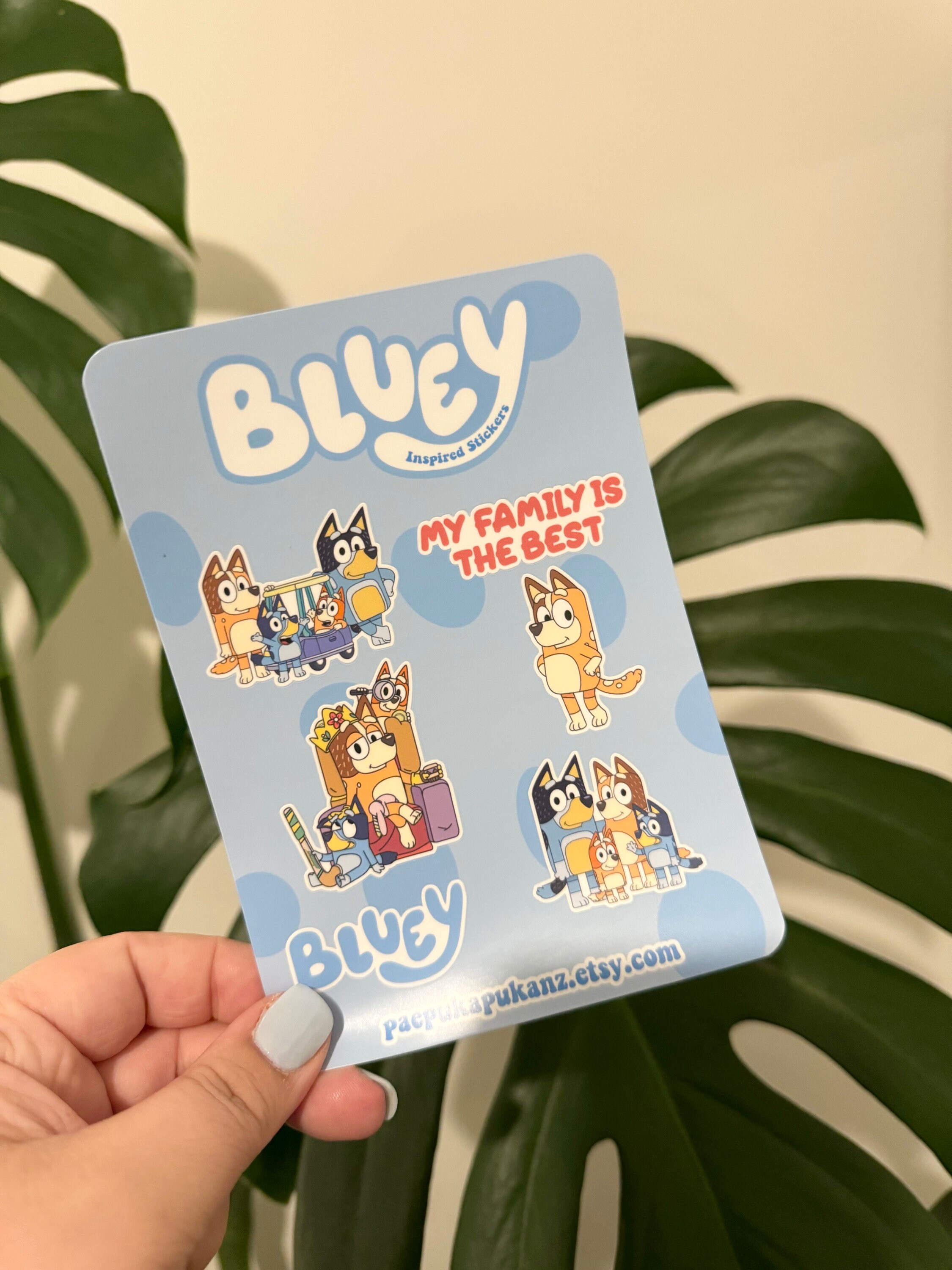 Bluey and Family Inspired Sticker Sheets // Kindle Sticker, Kobo ...