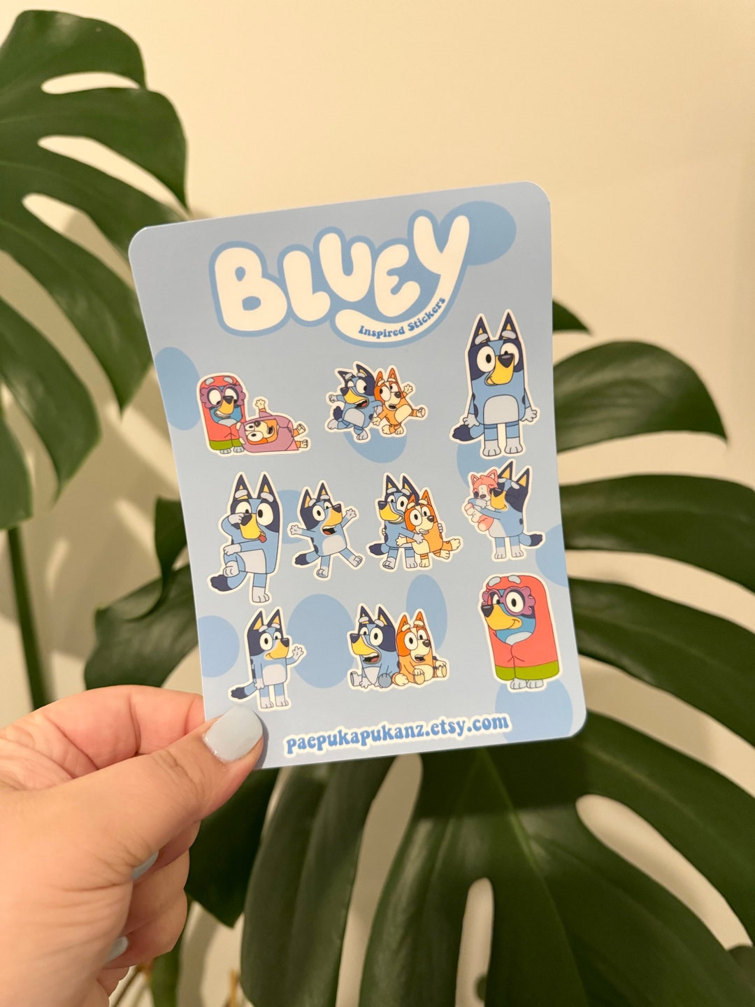 Bluey and Family Inspired Sticker Sheets // Kindle Sticker, Kobo ...