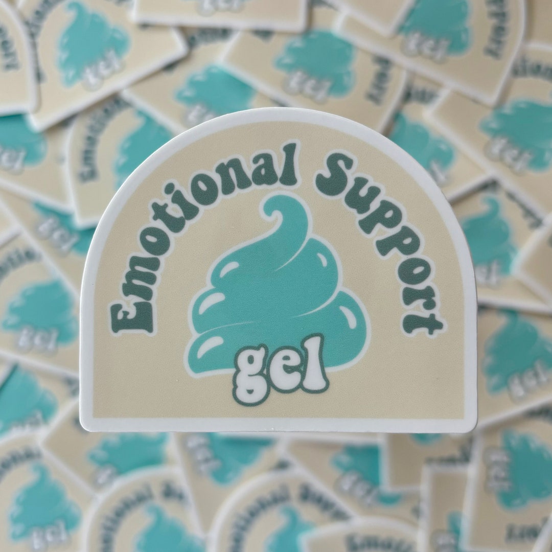Emotional Support Gel 3” Vinyl Sticker, Sonographer Gift, Ultrasound ...