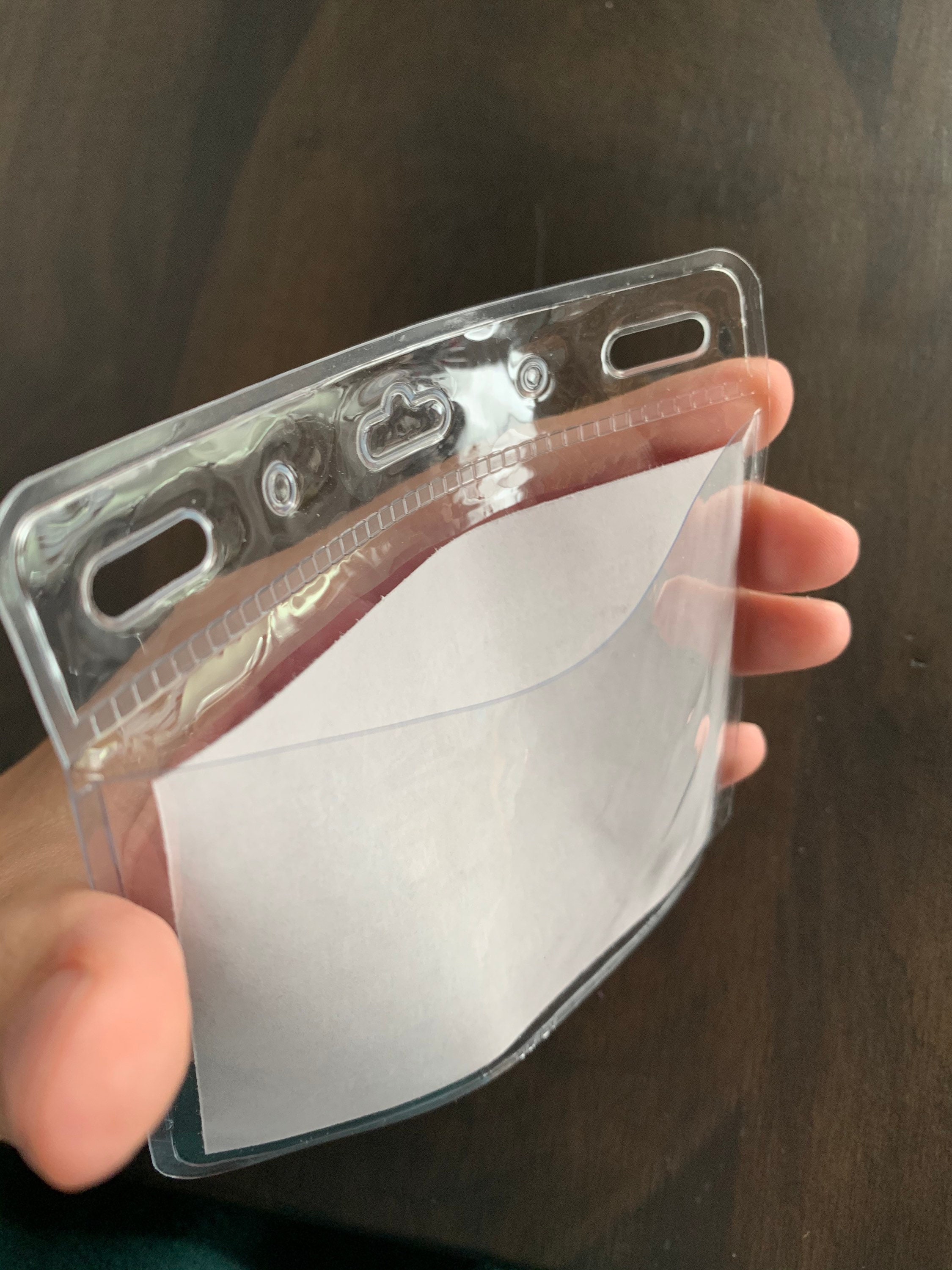 Plastic Badge Holder Cover 3x4 Notes Holder for Badge Reel - Etsy