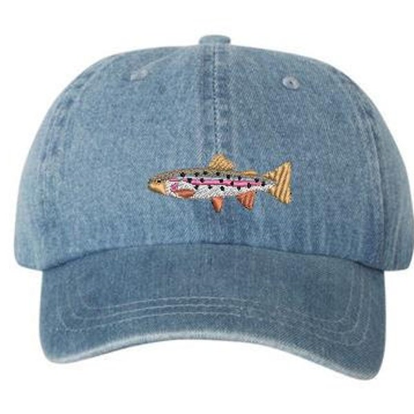 Rainbow Trout Fishing Hat - Etsy