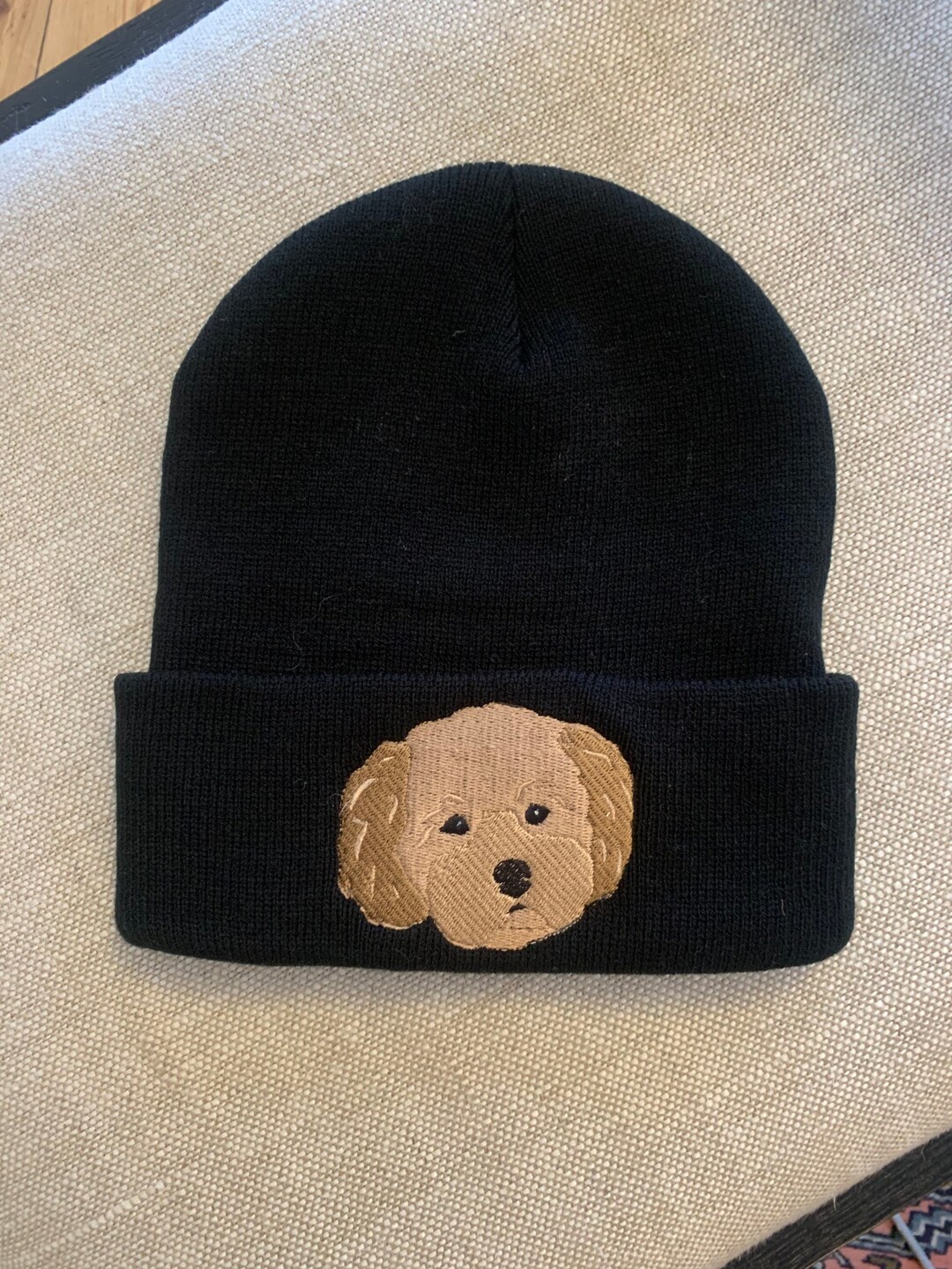 Custom PET Beanie Hand Drawn Art and Embroidered From Your - Etsy