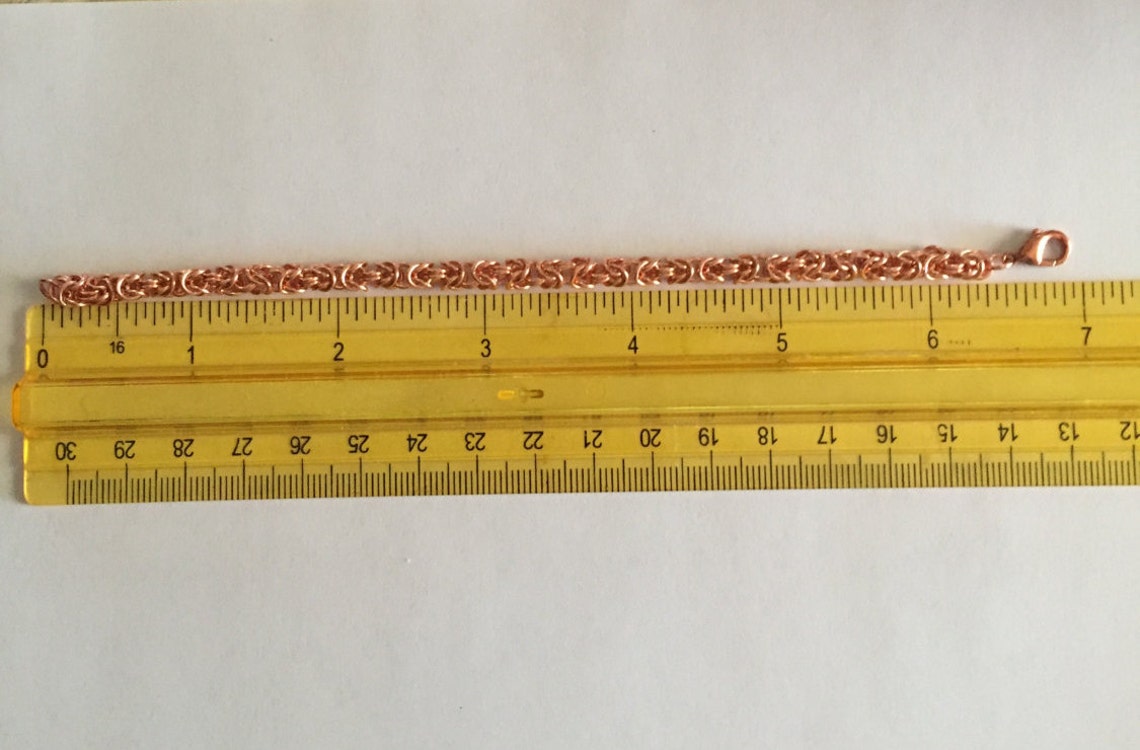 Copper Bracelet, Chainmail Bracelet, Silverbymaggie, Chain Bracelet ...