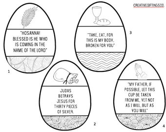 Easter Story Cards Holy Week Story Cards - Etsy