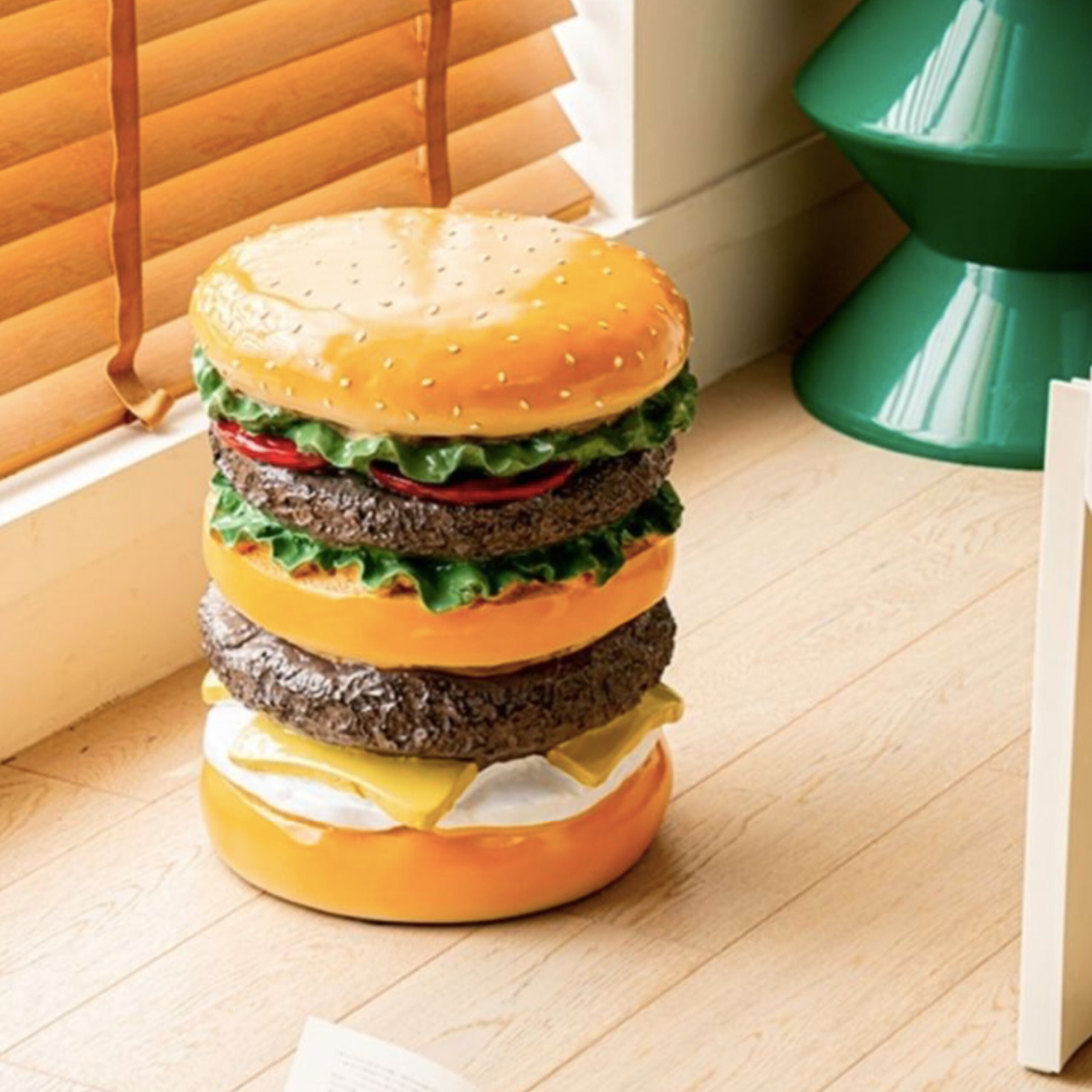 DOUBLE DOUBLE Giant Burger Stool Burger Side Table Cool - Etsy