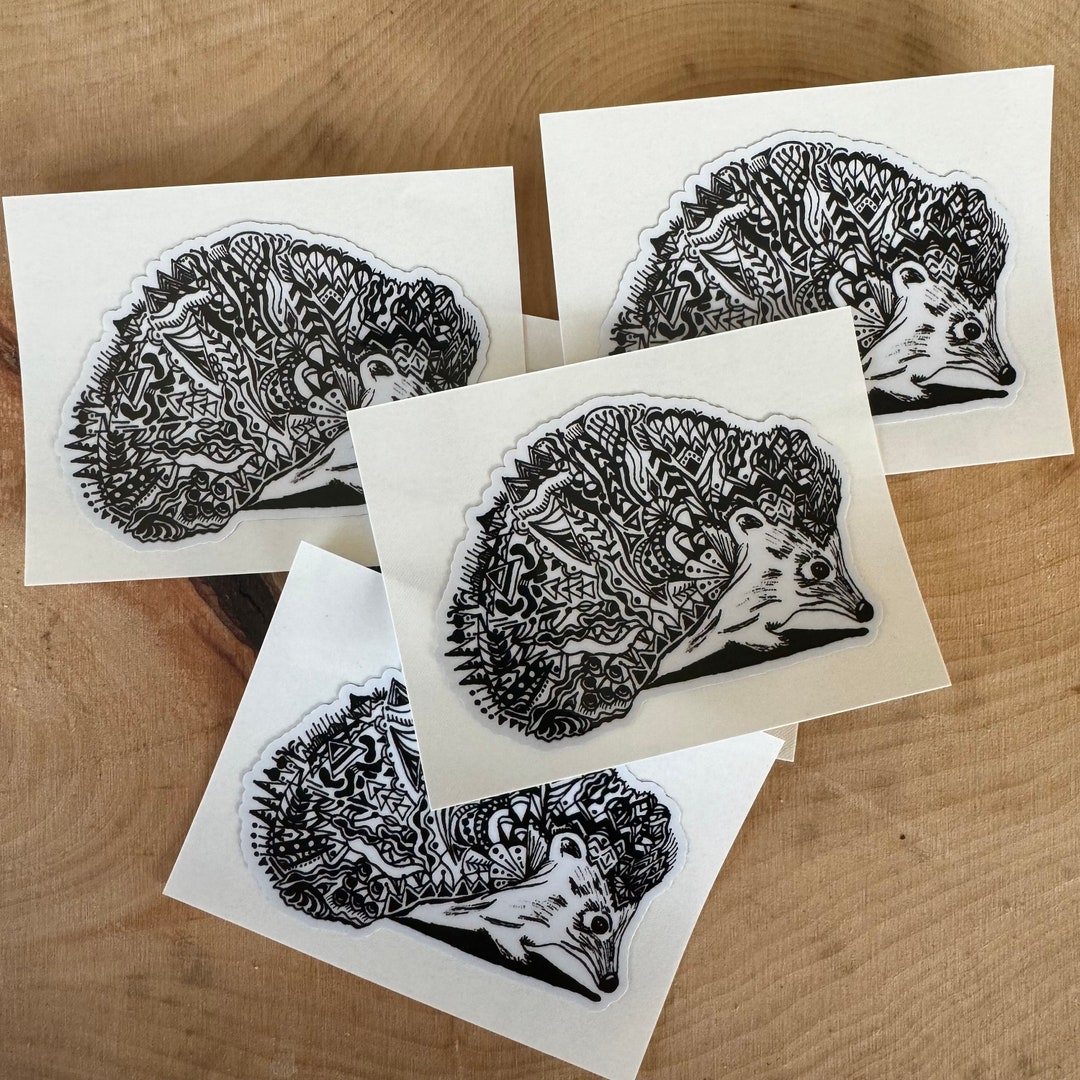 Hedgehog - Vinyl Decal - Etsy