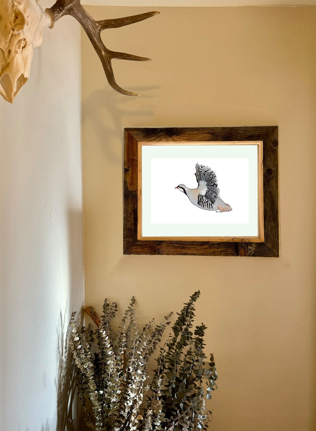 Pine Forest Chukar - Giclée Fine Art Print - Etsy