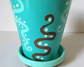 Hand painted pots | Etsy