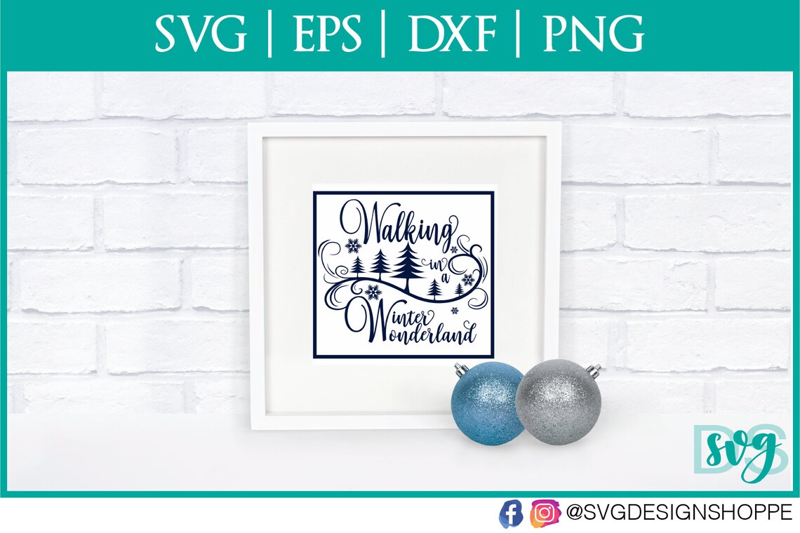 Glass Block SVG Christmas SVG File Svg Files for Cameo and - Etsy