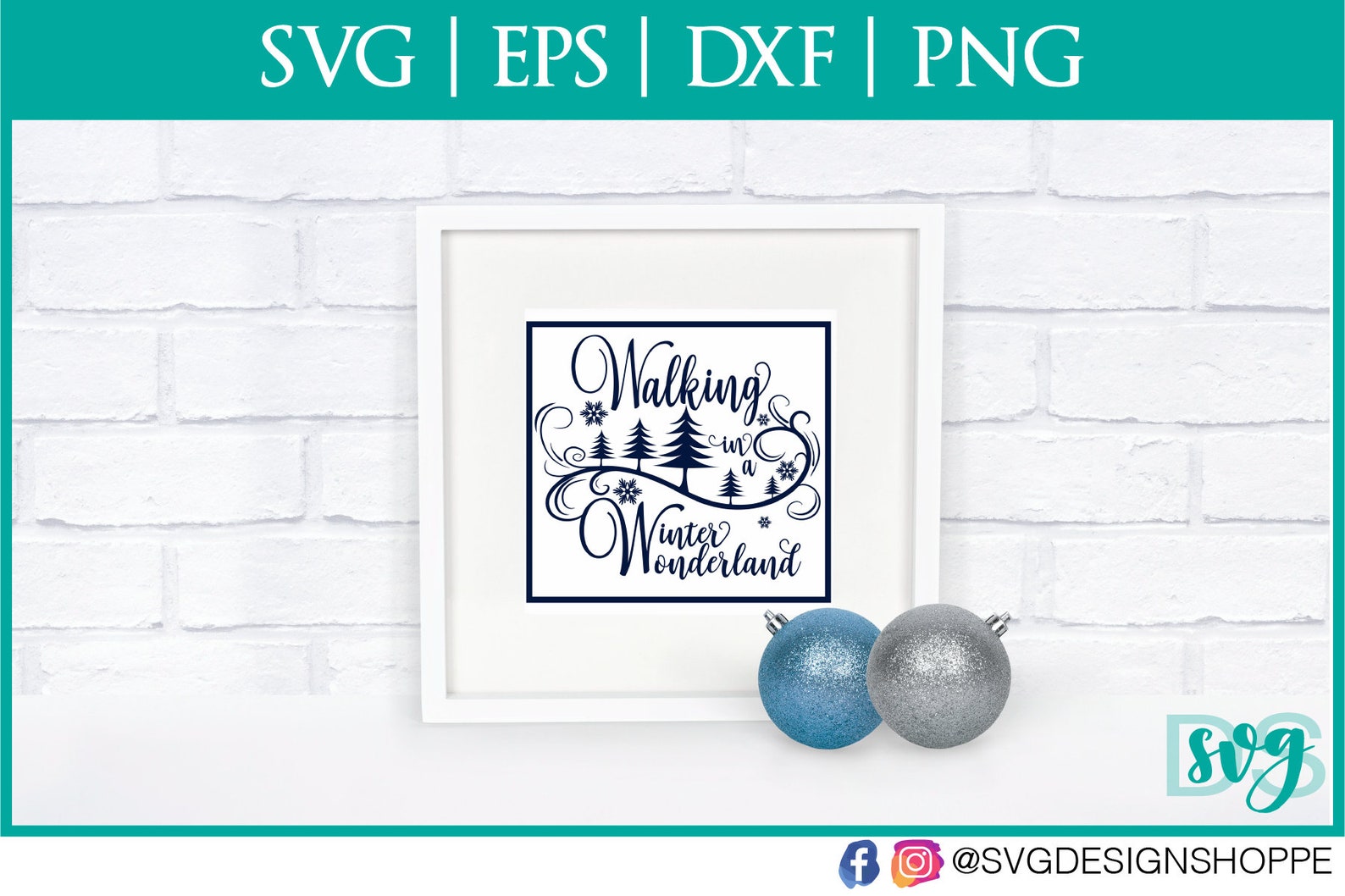 Glass Block SVG Christmas SVG File Svg Files for Cameo and - Etsy