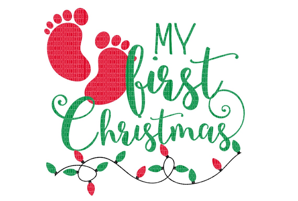 My First Christmas SVG Files for Cameo and Cricut Design - Etsy