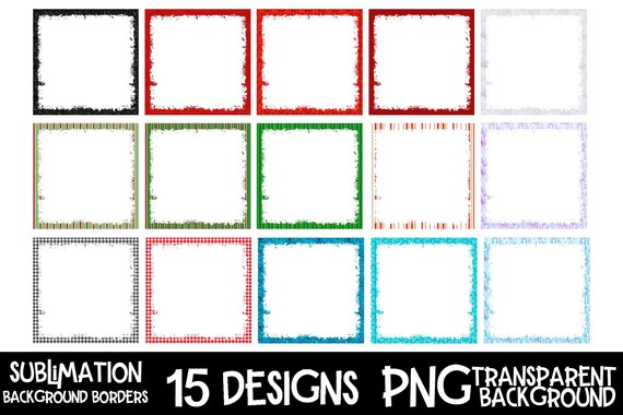 Glitter Sublimation Border Backgrounds - Etsy