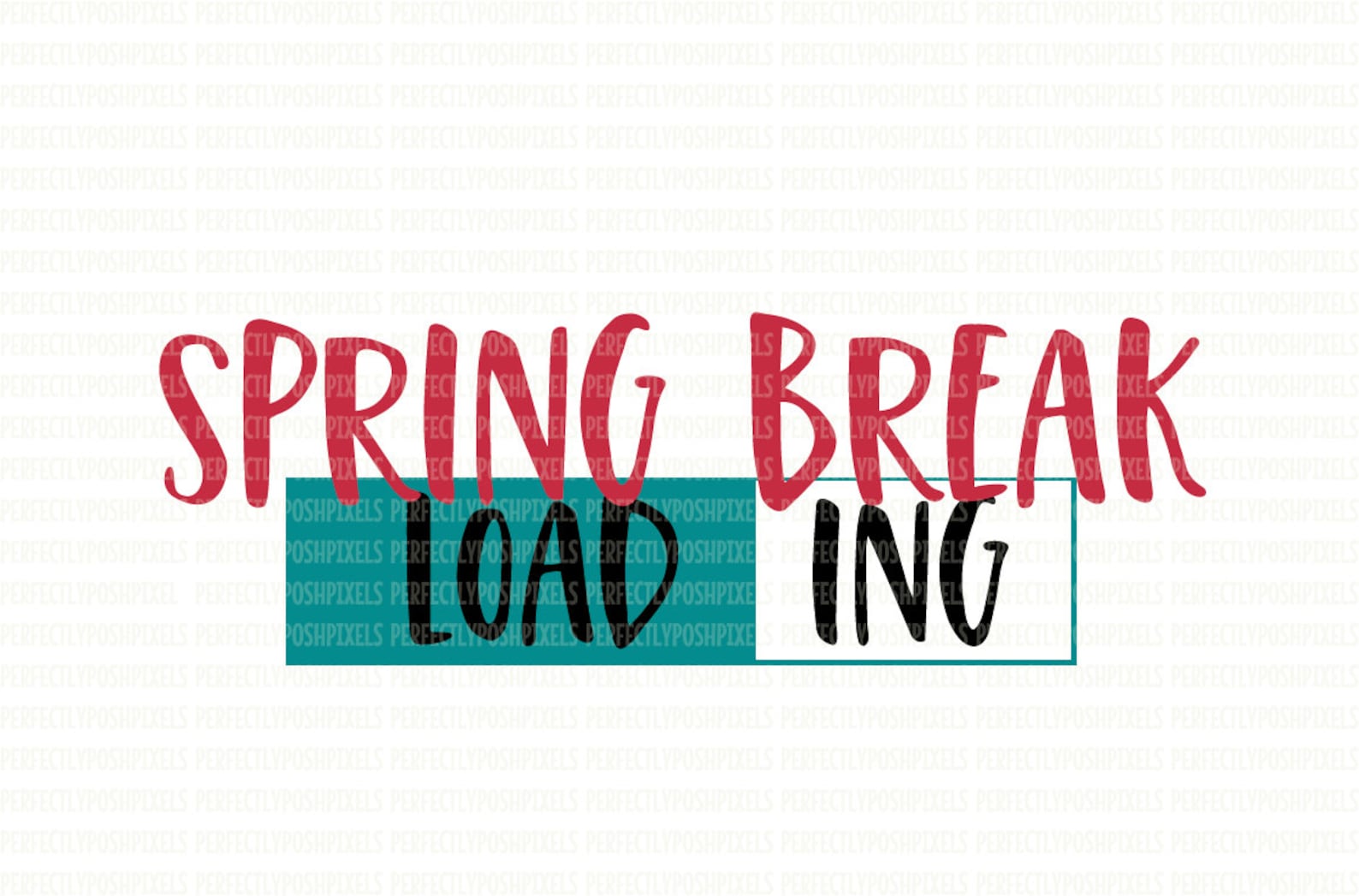 Spring Break Loading SVG DXF EPS Iron on Silhouette Designer - Etsy