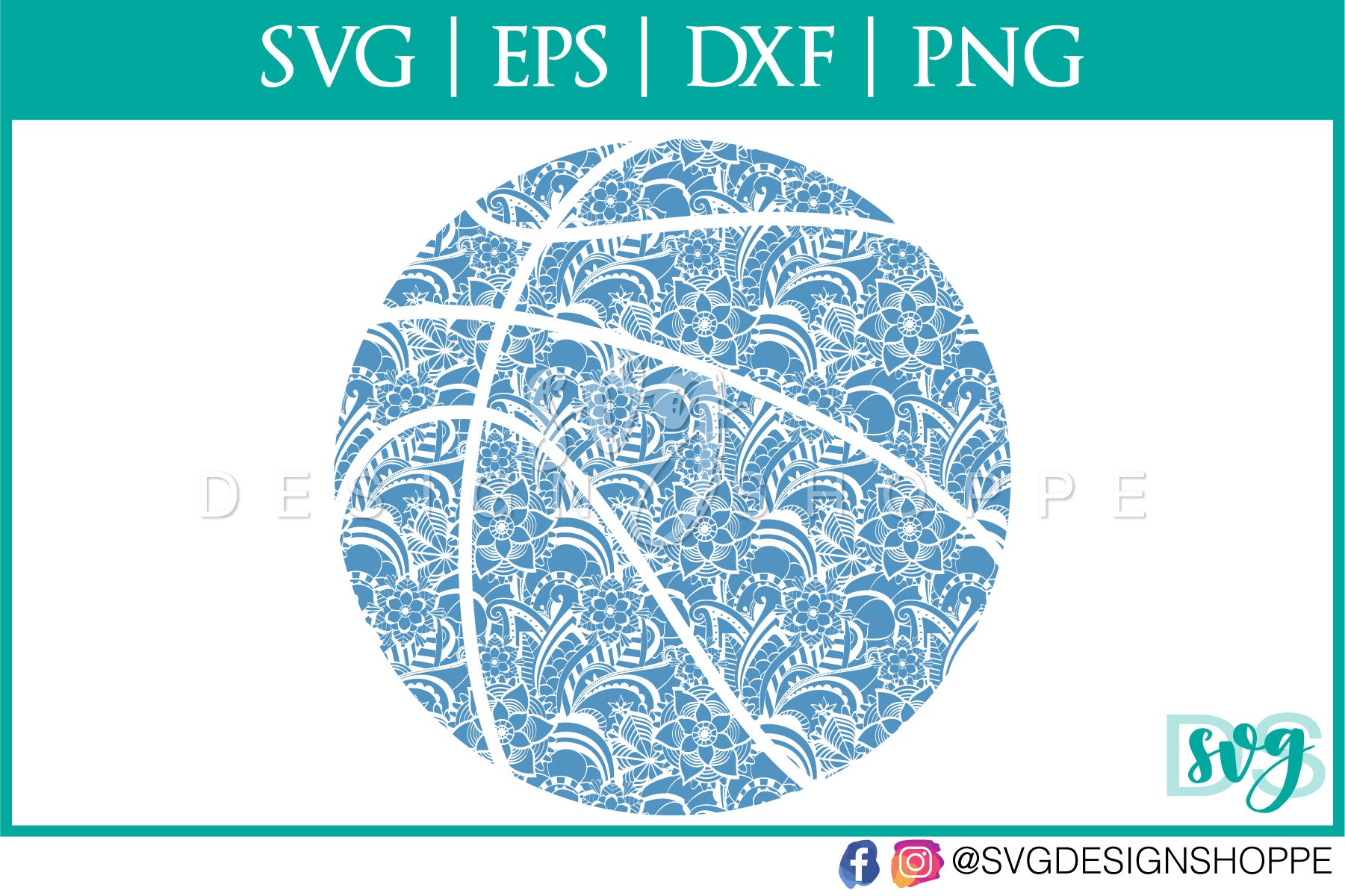 Basketball SVG Files for Silhouette Cut File DXF png jpeg eps | Etsy