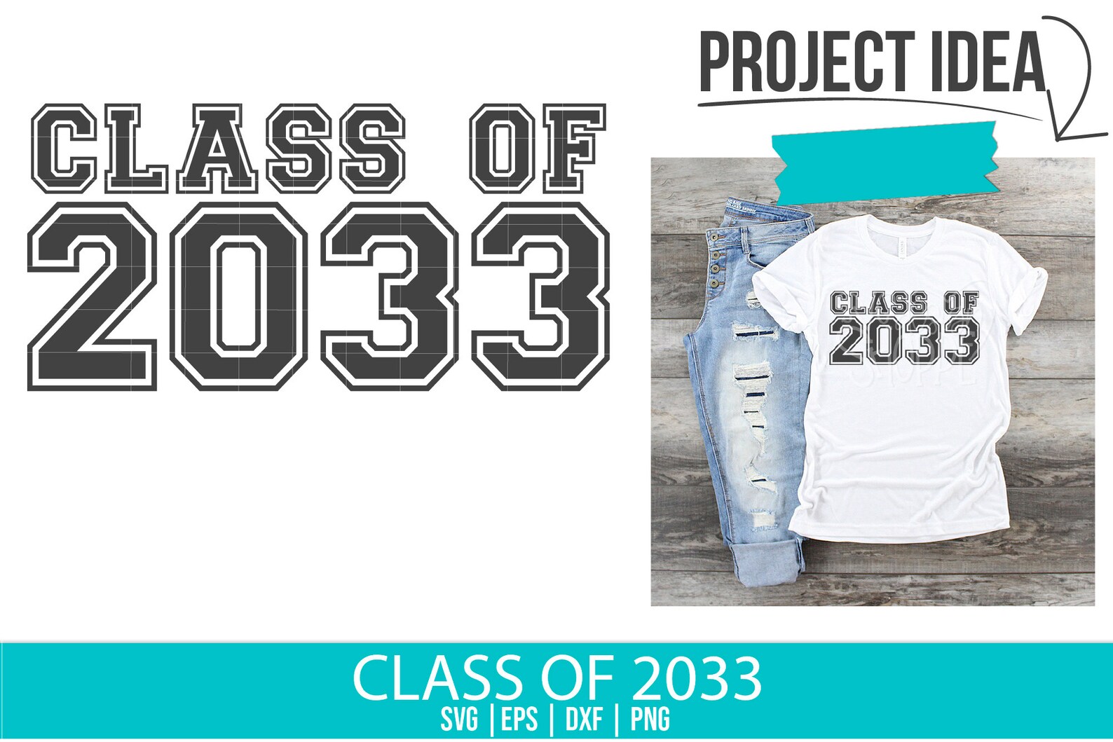 Class of 2033 SVG Graduation Senior Silhouette Cricut | Etsy