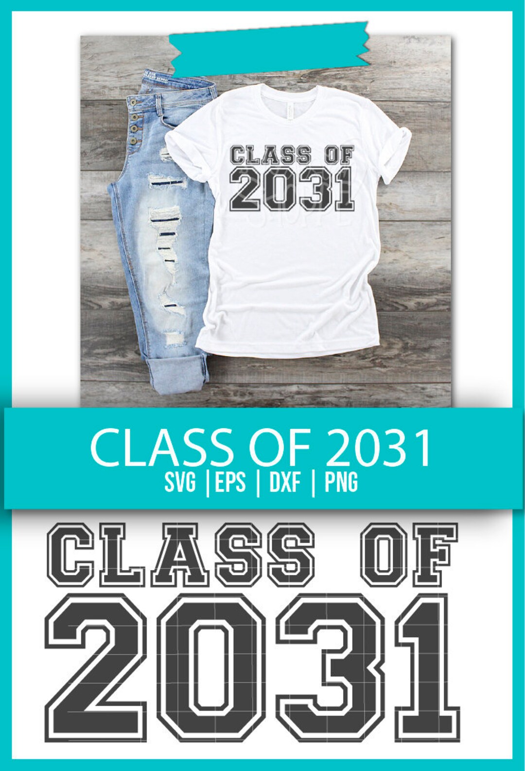 Class of 2031, SVG, Graduation, Senior, Silhouette, Cricut Design Space ...