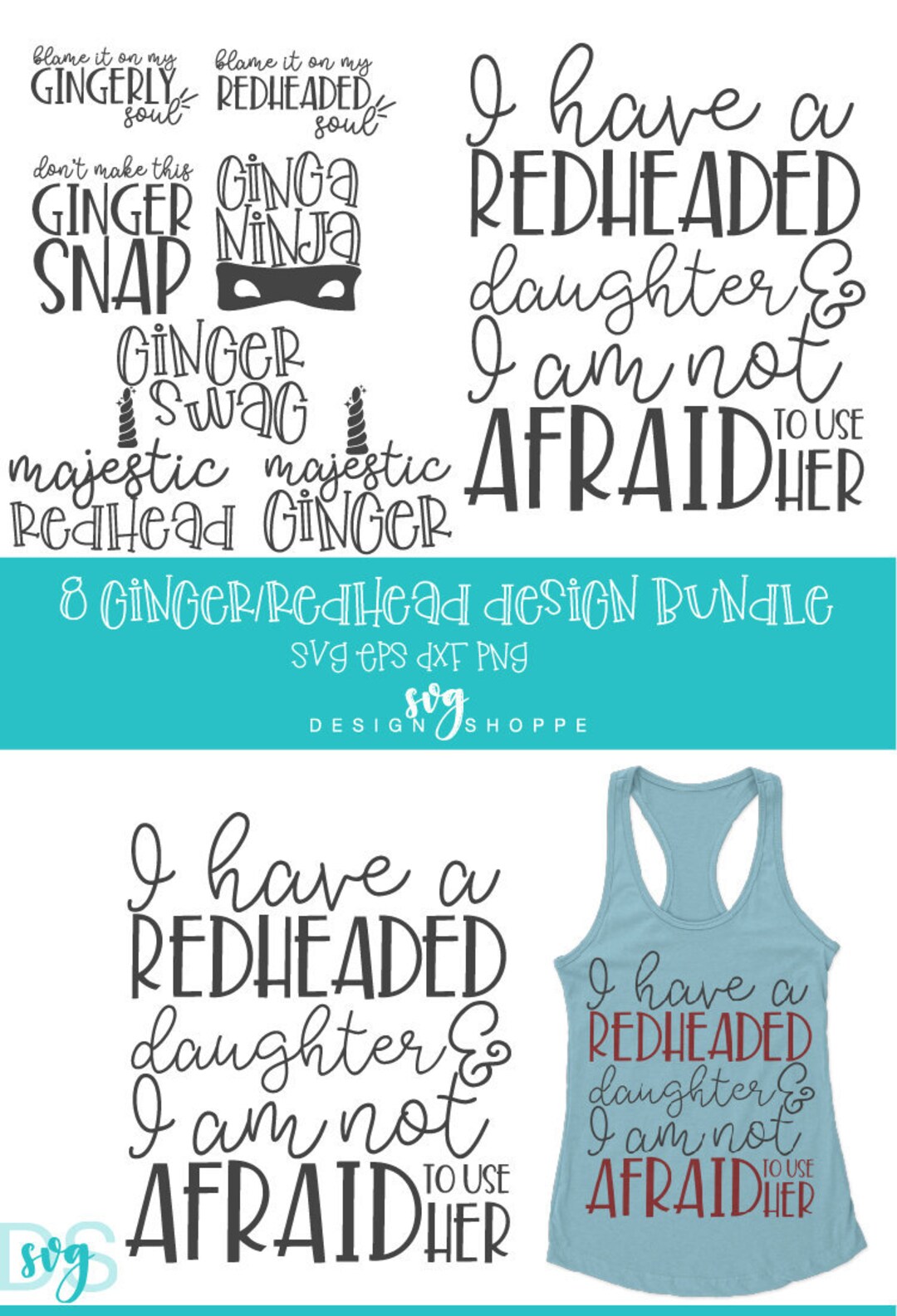 Ginger, Ginger Hair, Svg, Dxf, Cricut, Silhouette, Red Head, Red Hair ...