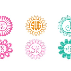 SVG Files SVG Design Monogram Frames SVG Files for Cricut Design Space ...