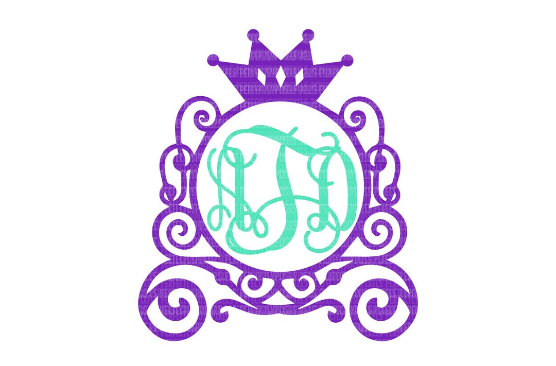 Princess SVG Files Monogram Frames SVG Files for Cricut Design Space ...