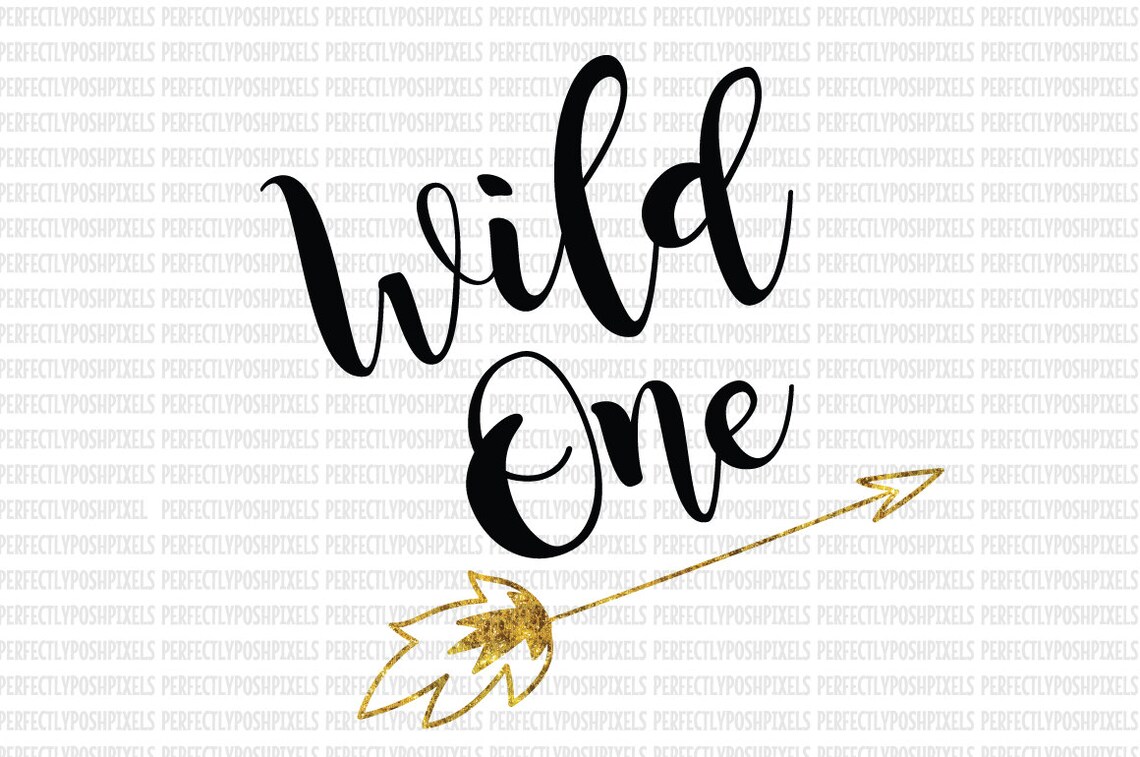 Wild One SVG Clip Art Cut Files SVG Clip Art Heat Transfer | Etsy