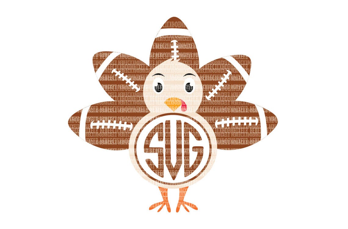 Football Turkey SVG Files for Silhouette and Cricut - Etsy