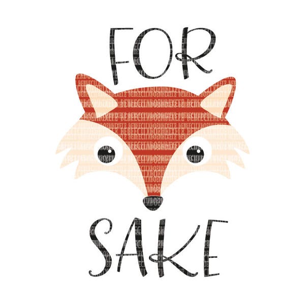 For Fox Sake Svg - Etsy