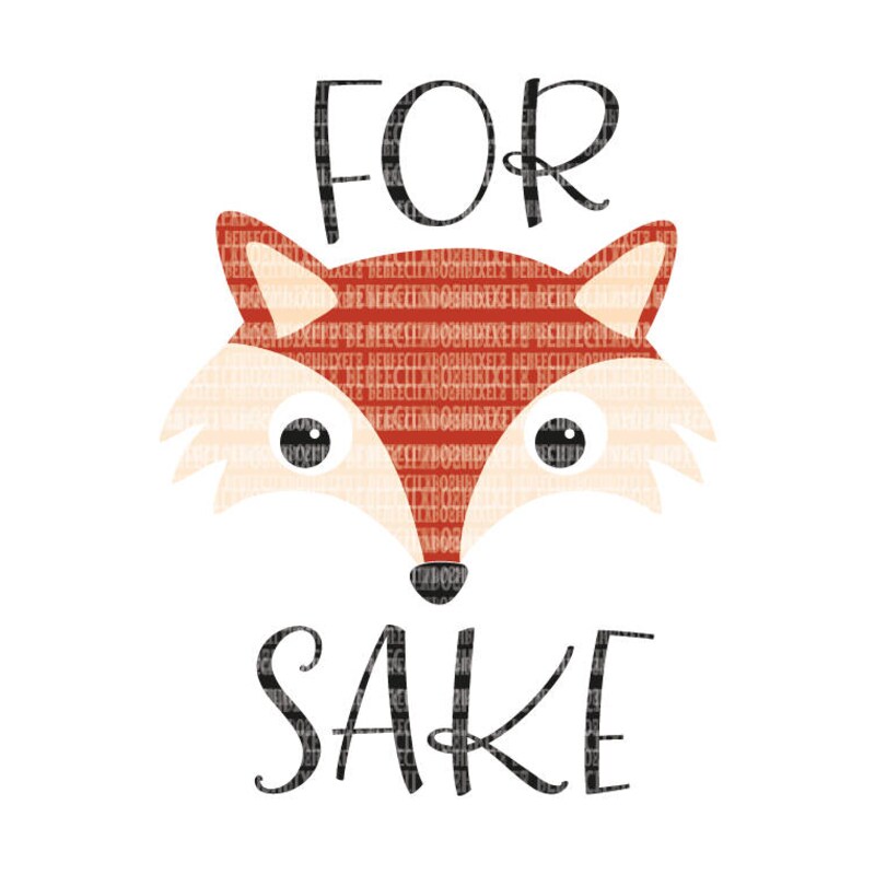 For Fox Sake Svg - Etsy