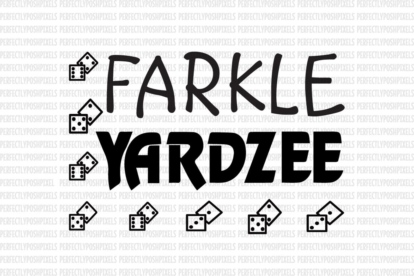 SVG Yardzee Farkle Printable and SVG Yardzee Decal Design - Etsy