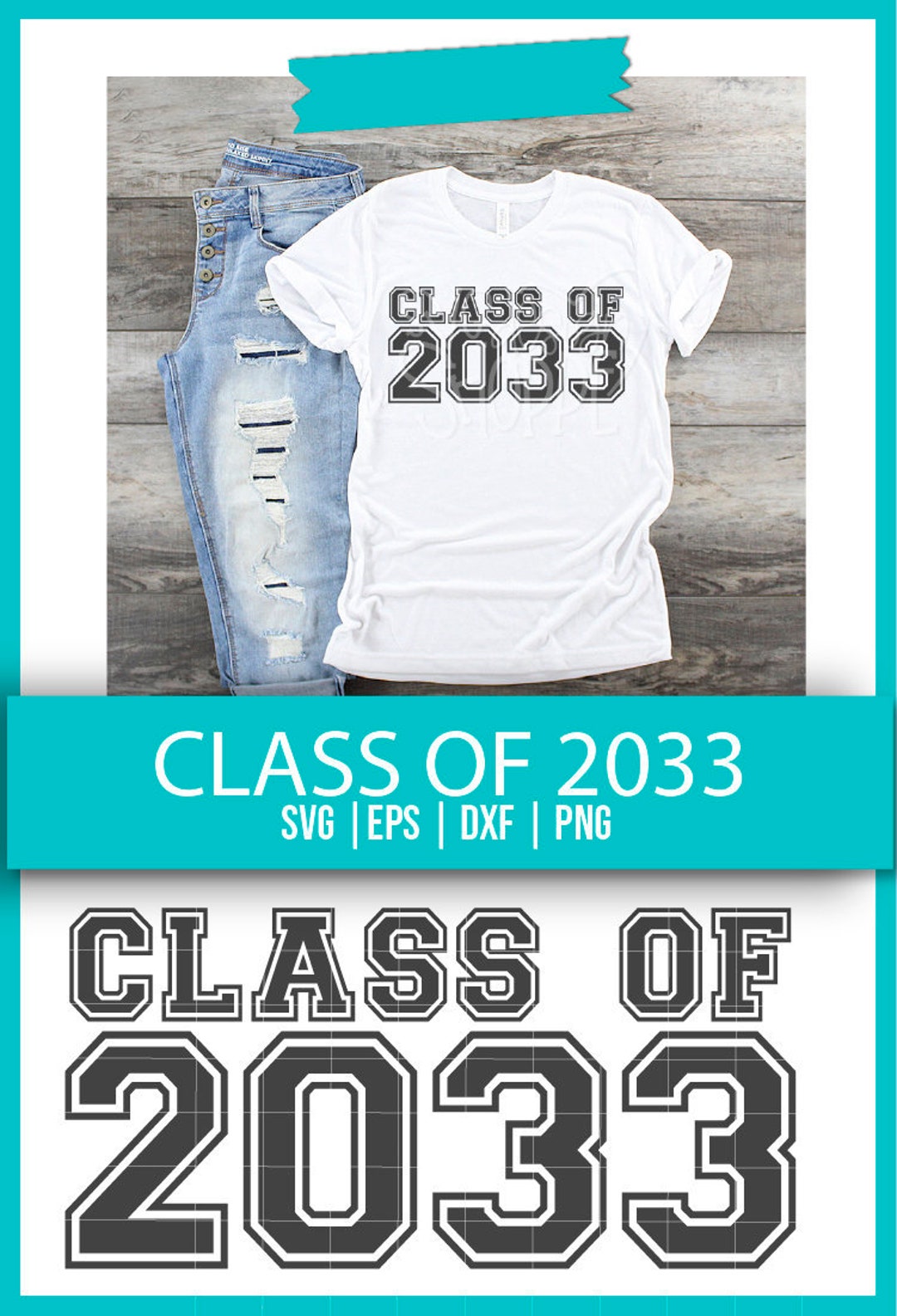 Class of 2033, SVG, Graduation, Senior, Silhouette, Cricut Design Space ...