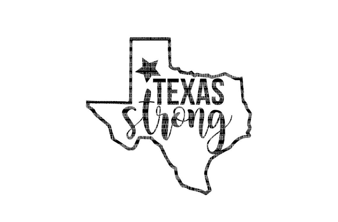 Texas Strong SVG Files Printable Clipart Floral Swag | Etsy Canada