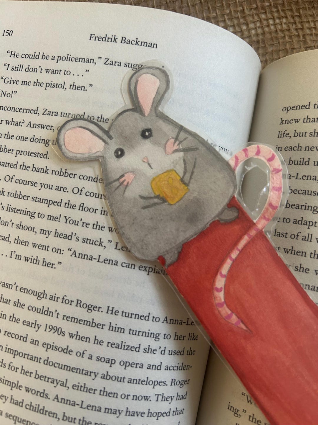 Mouse and Cheese Bookmark - Etsy