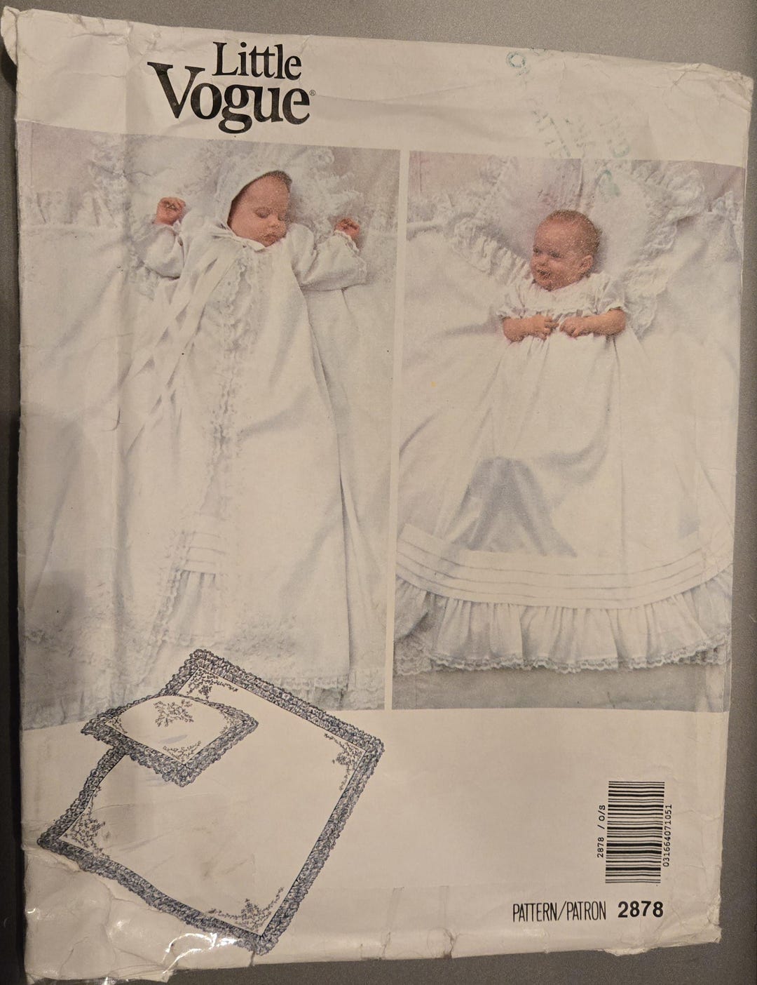 Little Vogue 2878 Uncut Sewing Pattern Infant Christening Dress With ...