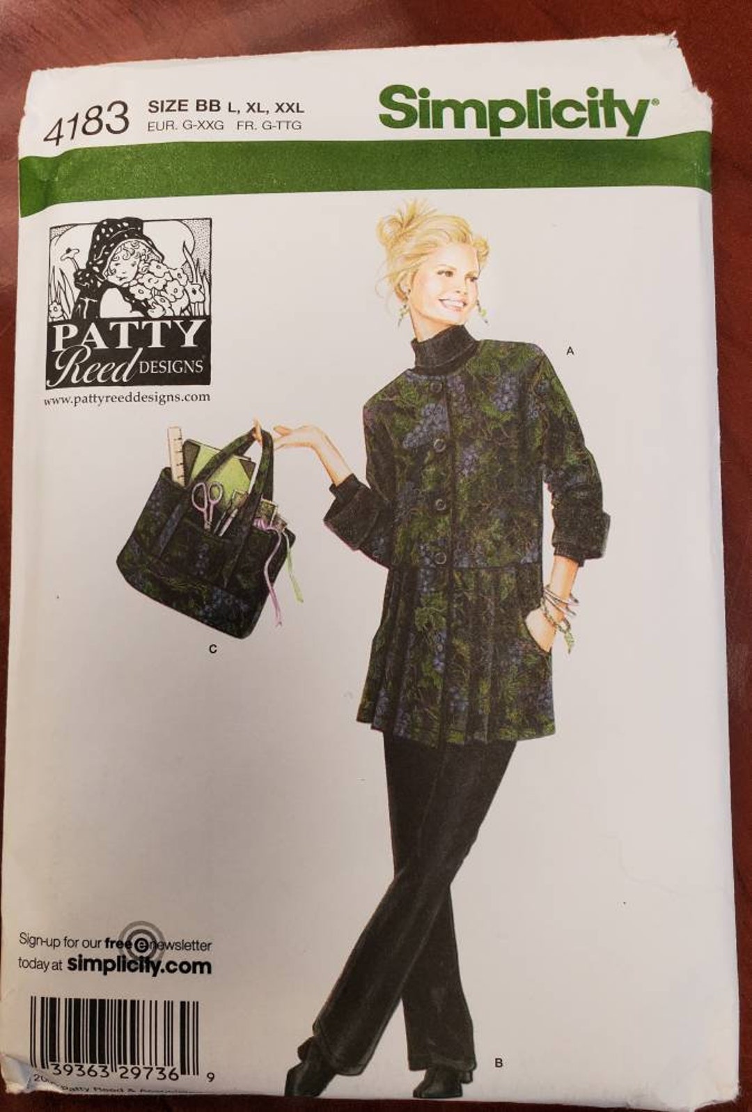 Simplicity 4183 Patty Reed Designs Uncut Sewing Pattern for Making ...