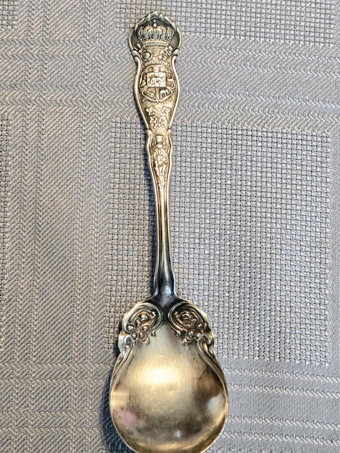 Vintage Wm Rogers & Son AA Collector Sugar Spoon United Empire Loyalist ...
