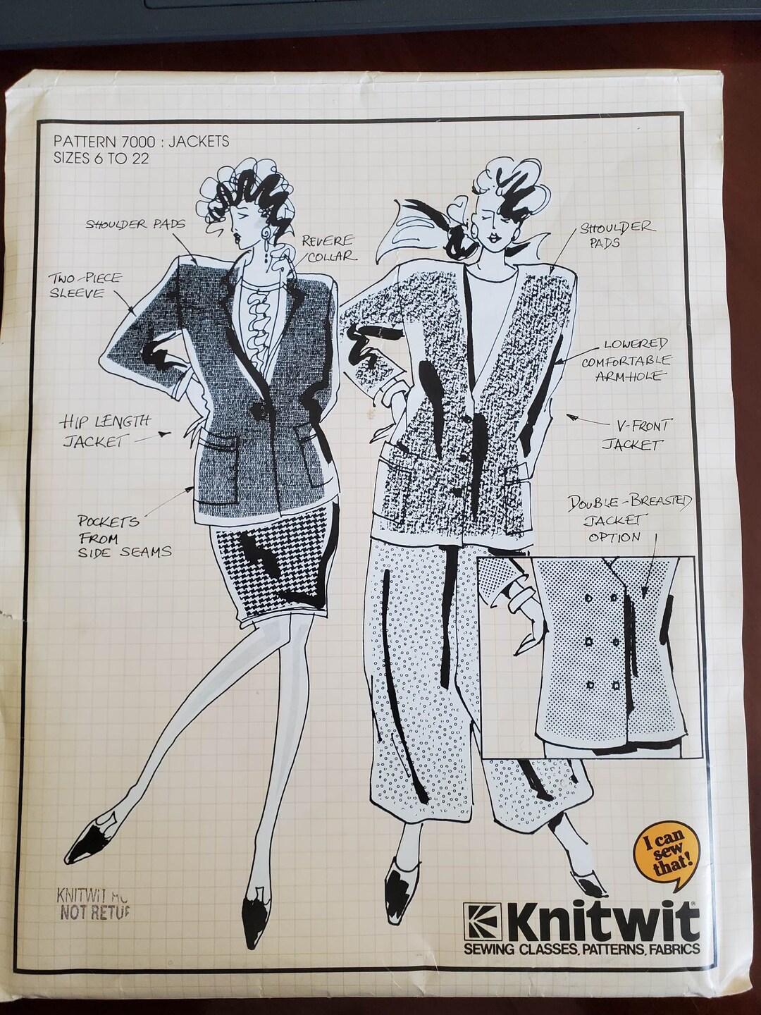 Knitwits Pattern 7000 Jackets Designed by Vera, Uncut Sizes 6-22 ...