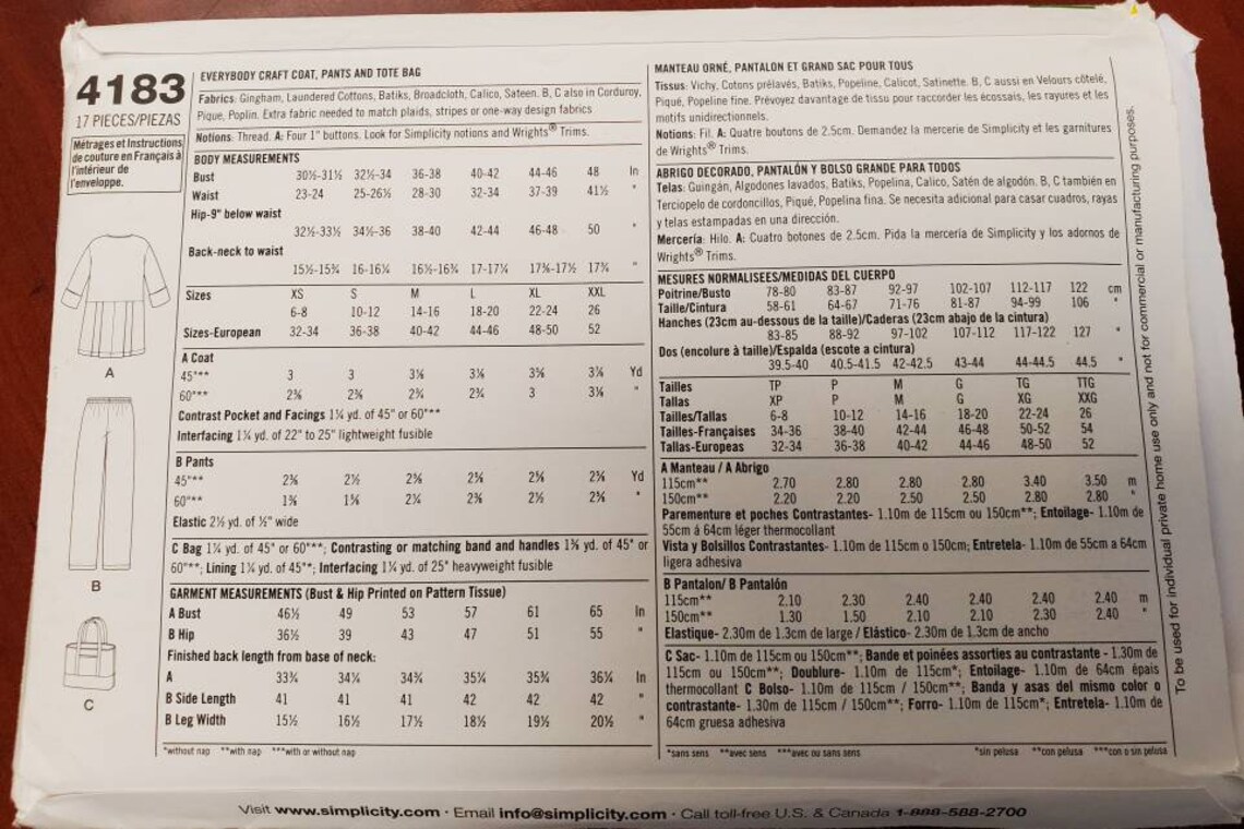 Simplicity 4183 Patty Reed Designs Uncut Sewing Pattern for - Etsy