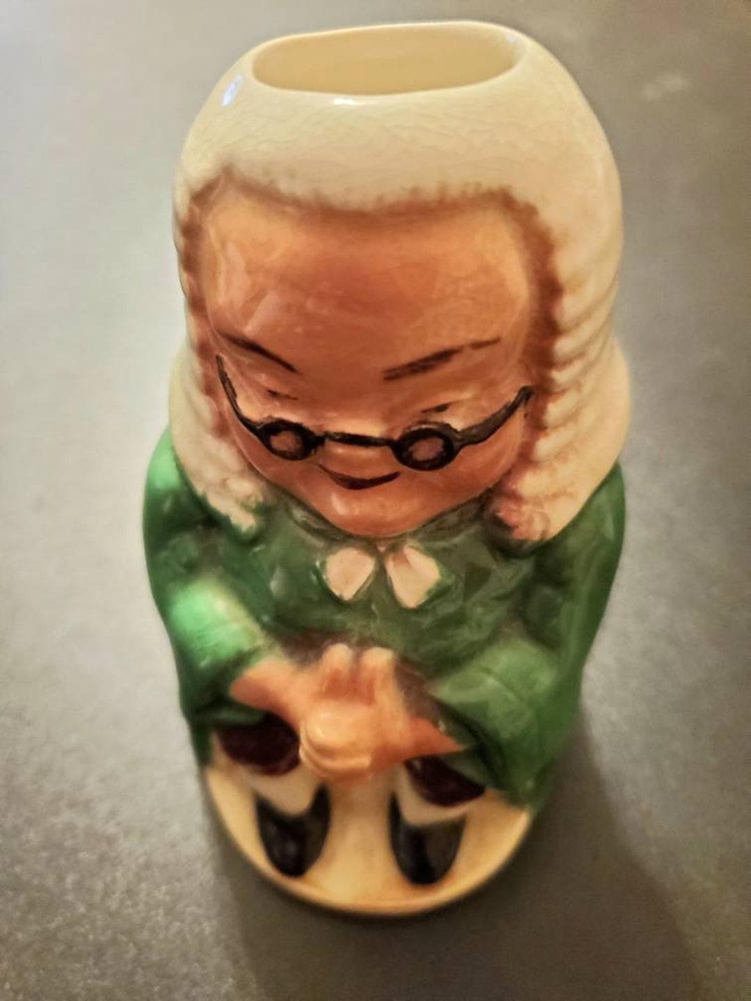 Burlington Ware Made in England Toby Jug Made in White Wig & Spectacles ...