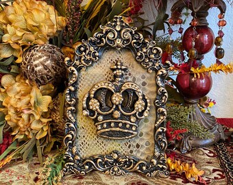 Hand Painted Crown Frame - Etsy