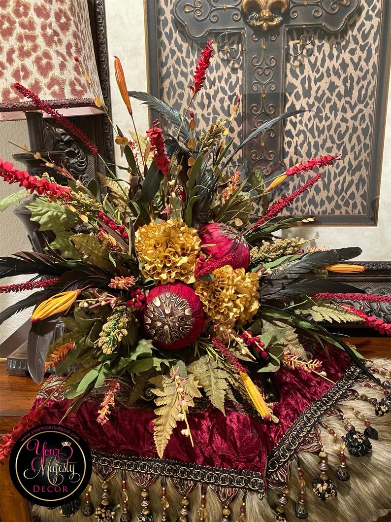 Gold Floral Arrangement - Etsy