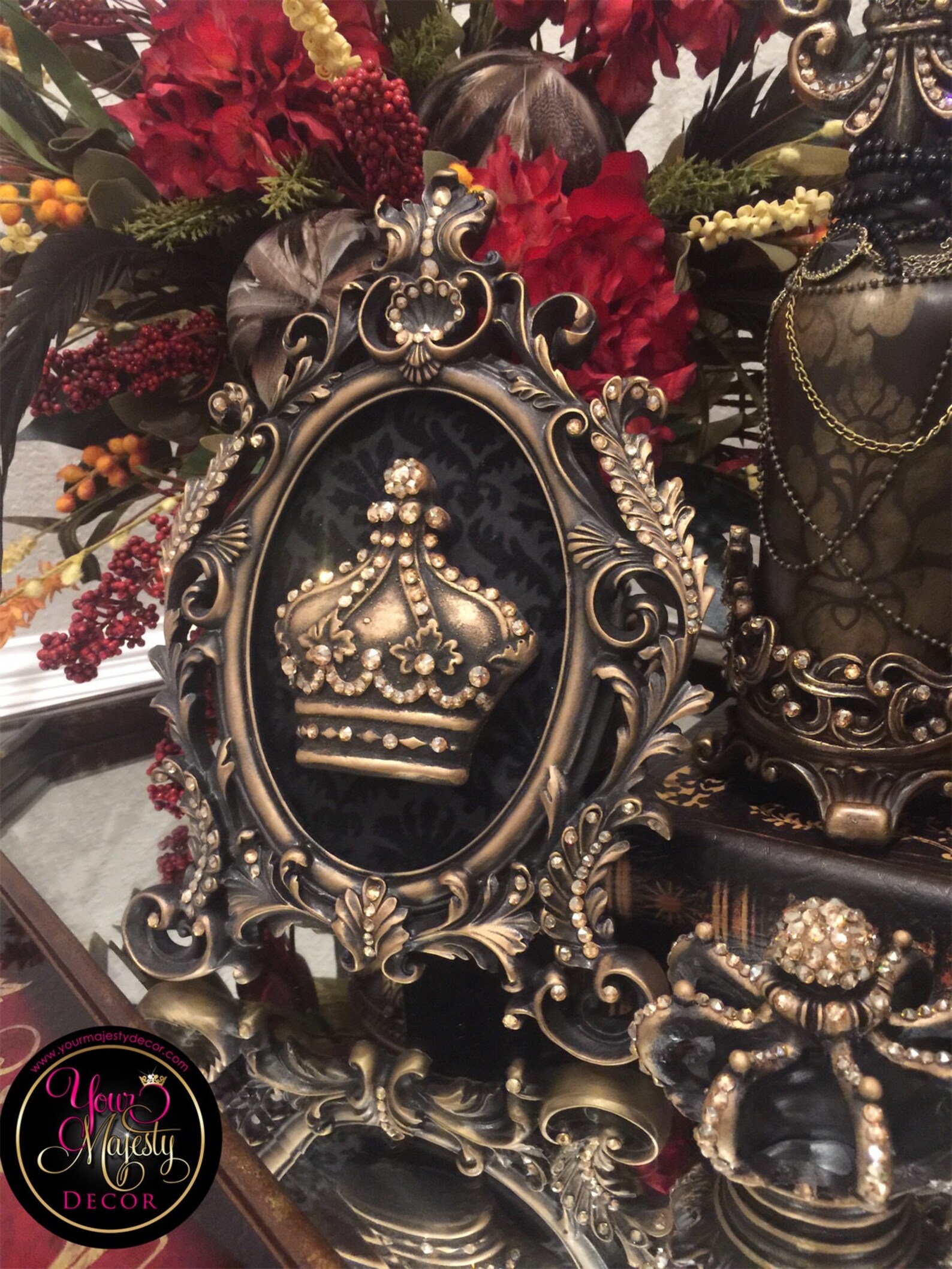 Oval Frame With Crown - Etsy