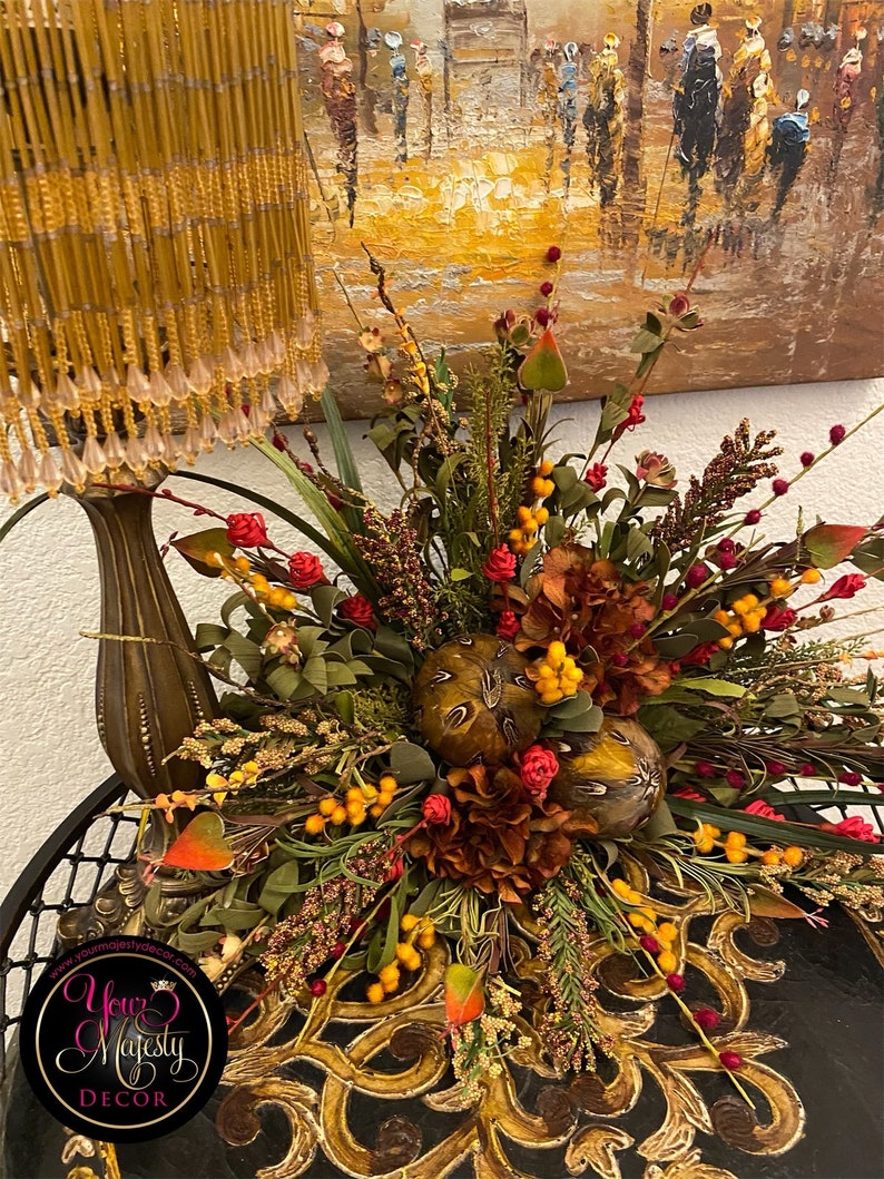 Brown Floral Arrangement - Etsy