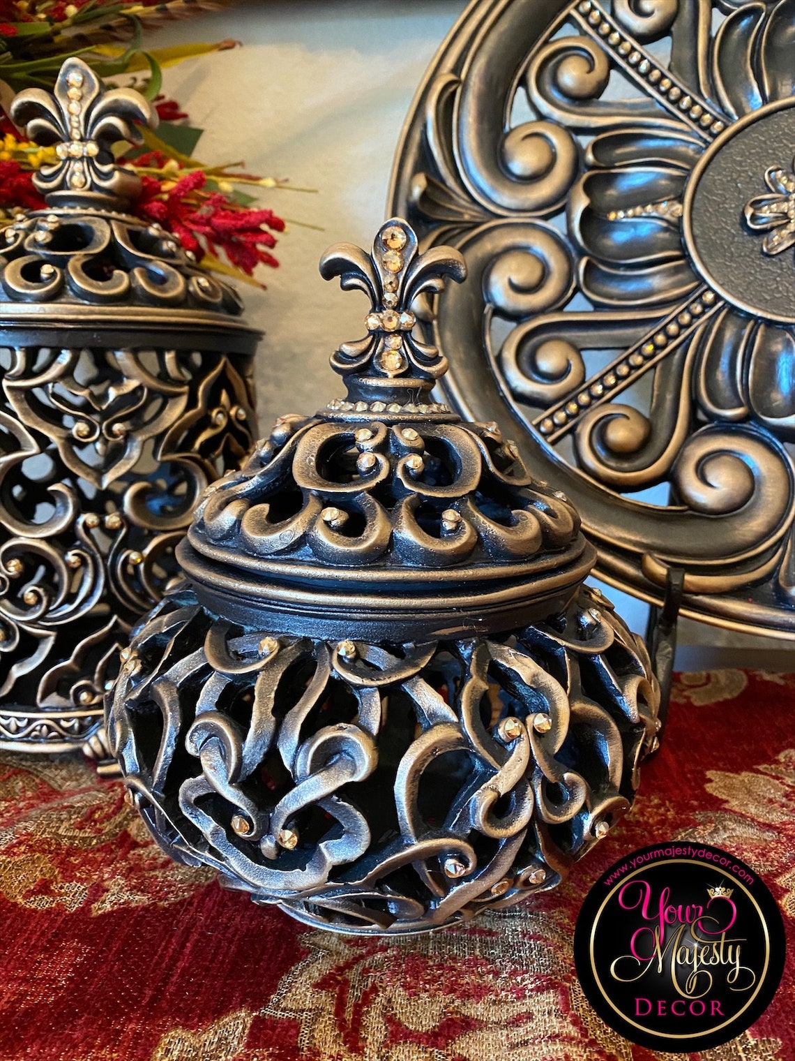 Round Box Tuscan Decor - Etsy